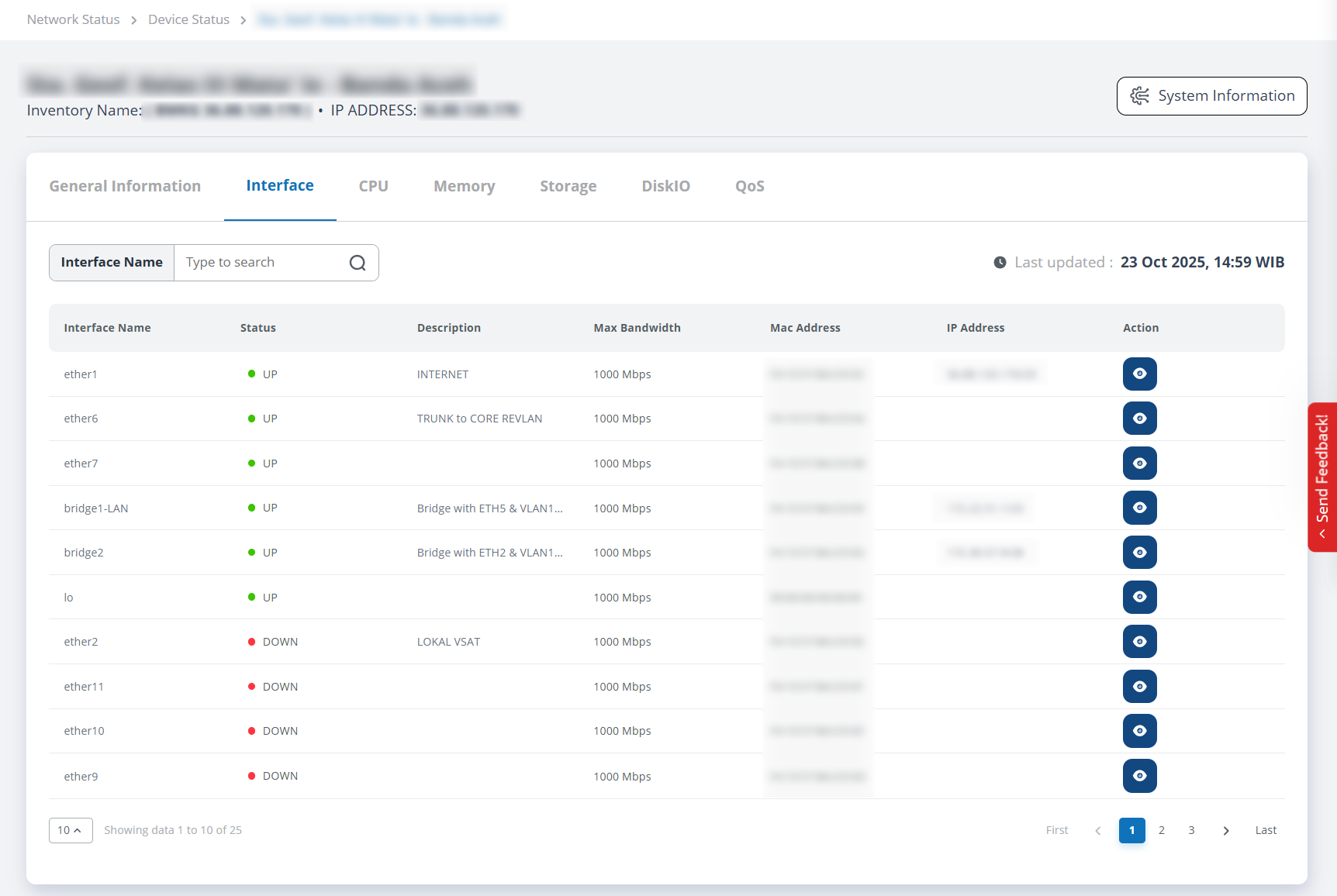 Bagaimana cara melihat detail status dari perangkat yang dimonitor ...